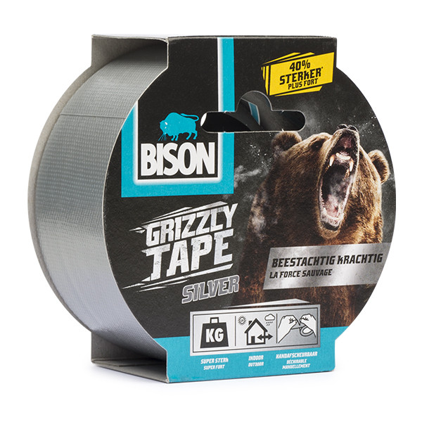Reparatietape | Bison | 10 meter (Grizzly tape, Waterdicht, Binnen/Buiten) Bison Kabelshop.nl